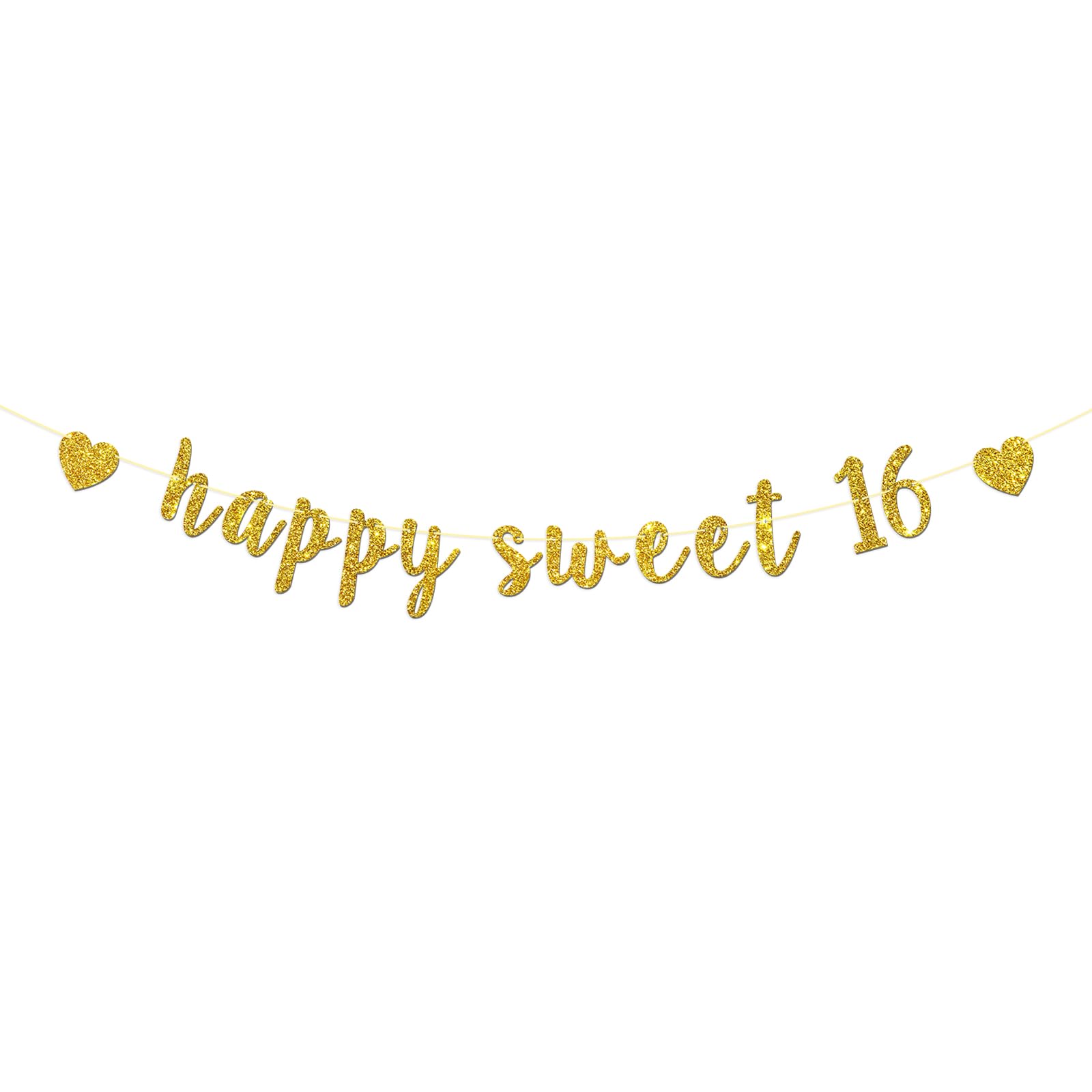 Amazon.com: Happy Sweet 16 Banner, 16 and Fabulous, Cheer to 16 Years ...