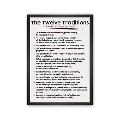 Amazon.com: The Twelve (12) Traditions of Narcotics Anonymous NA Poster ...