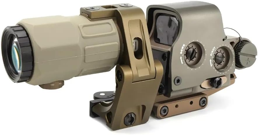 Amazon.com : 558 Red Dot Sight with G45X 5X Magnifier Scope with Red ...