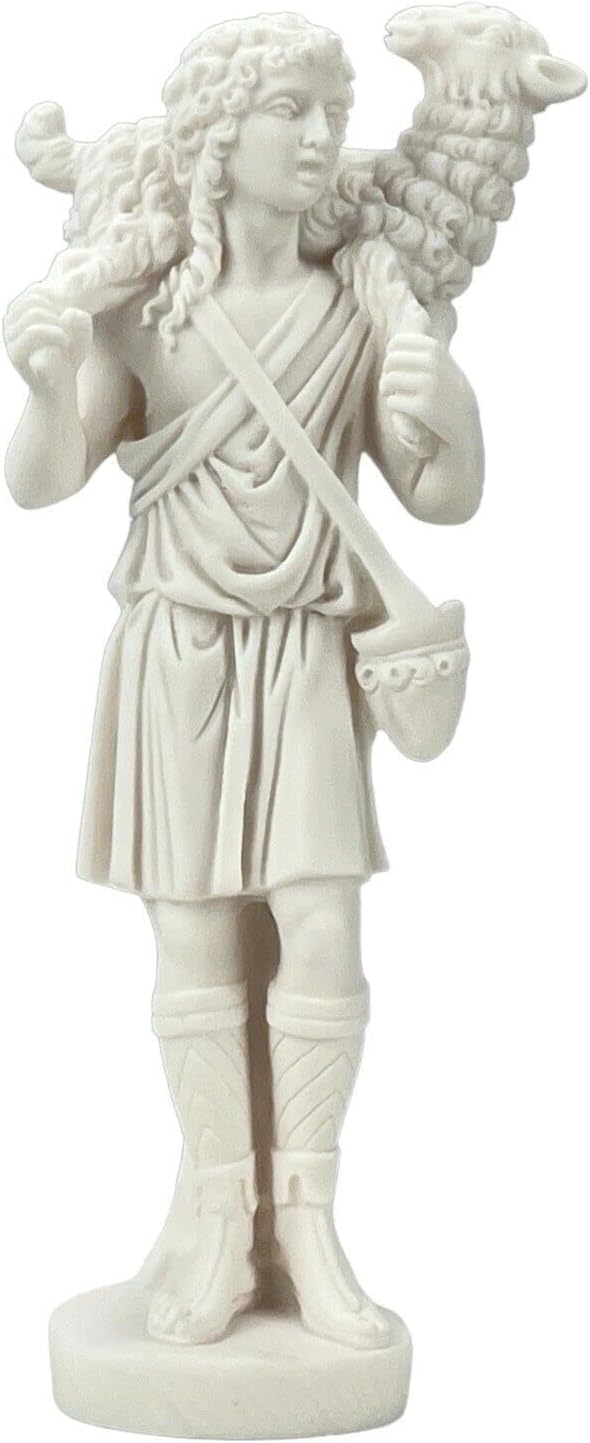 Amazon.com: The Good Shepherd Statue Greek Sculpture Cast Alabaster ...