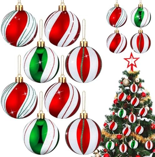 Amazon.com: Relaxgiant 12 Pcs Christmas Ball Ornaments 2.4 Inch ...