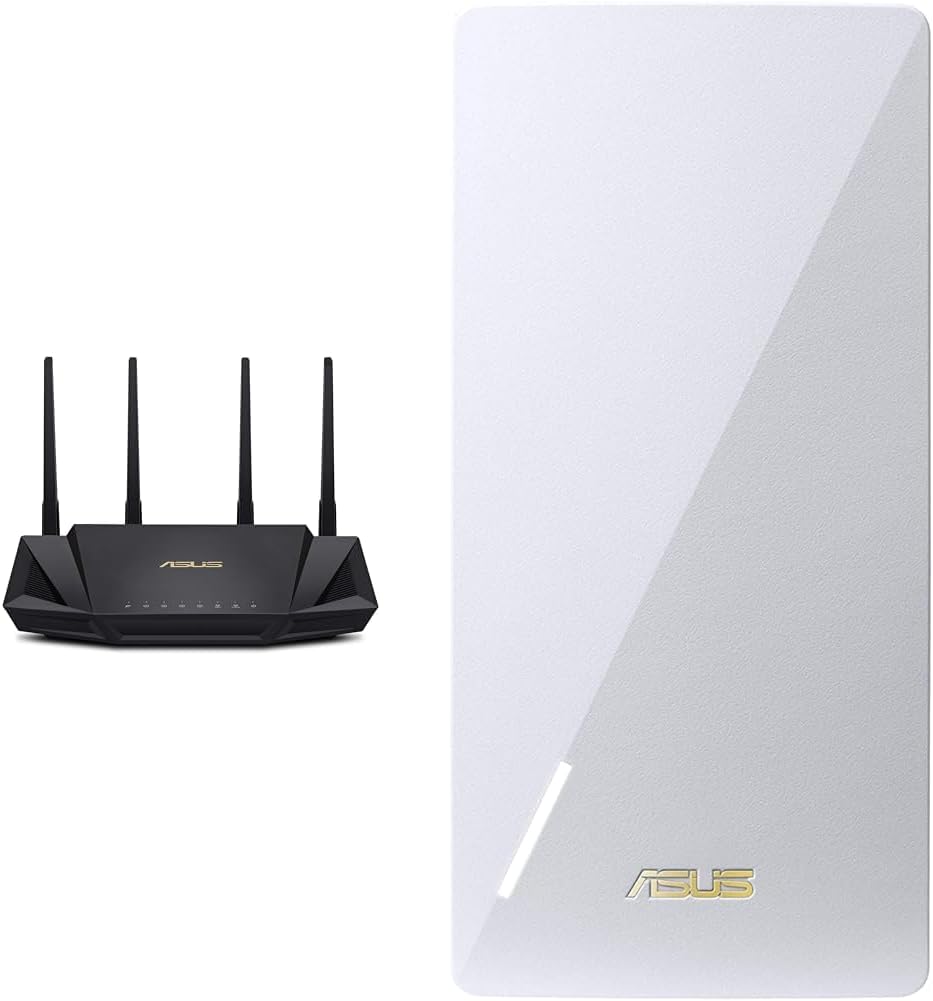 Amazon.com: ASUS WiFi 6 Router RT-AX3000 and AX3000 Range Extender RP ...