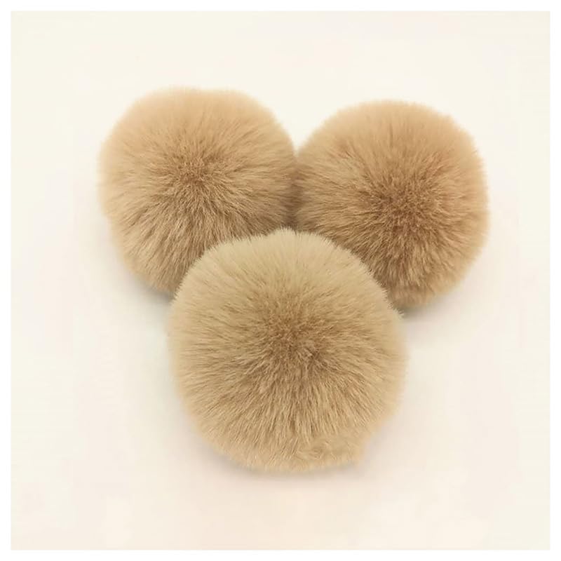 Pompón de pelo de conejo de 7 a 8 cm en varios colores para ...