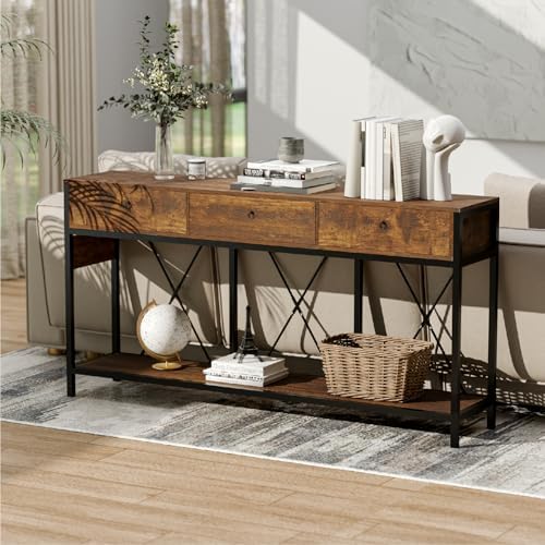 Amazon.com: Redlife 67" Extra Long Entryway Table with Power Station ...