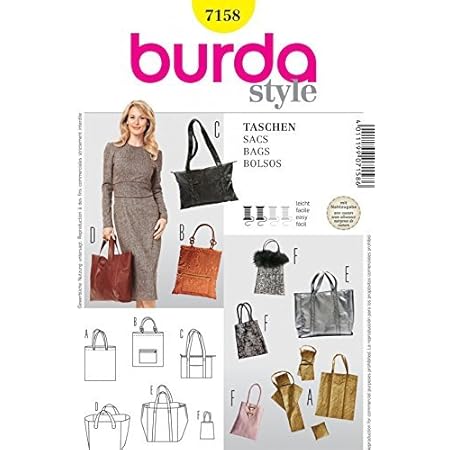 Burda Craft Sewing Pattern 7119 - Travel Bags Sizes: One Size : Amazon ...