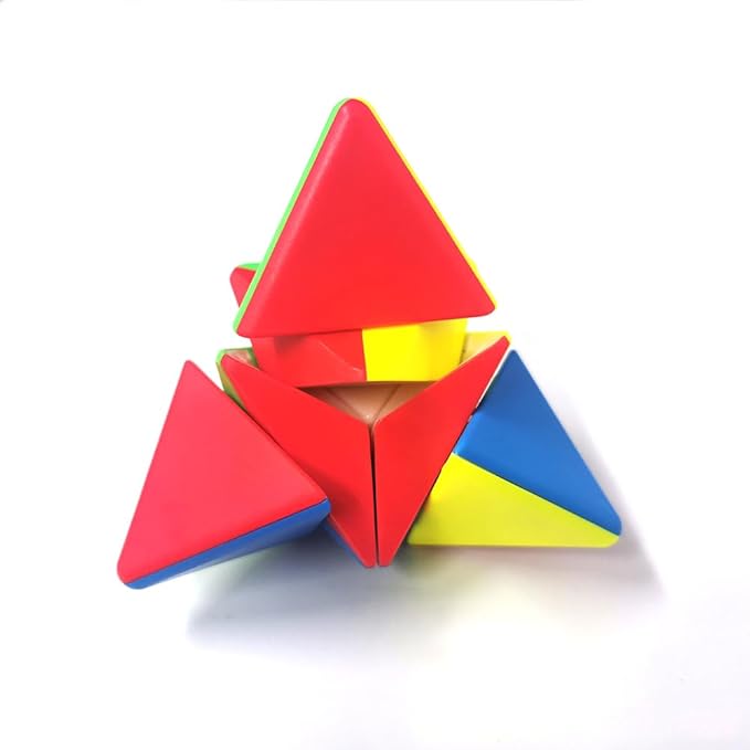 Amazon.com: UMESCENE Creative 2x2 Pyramid Speed Cube, 2x2 Pyraminx ...