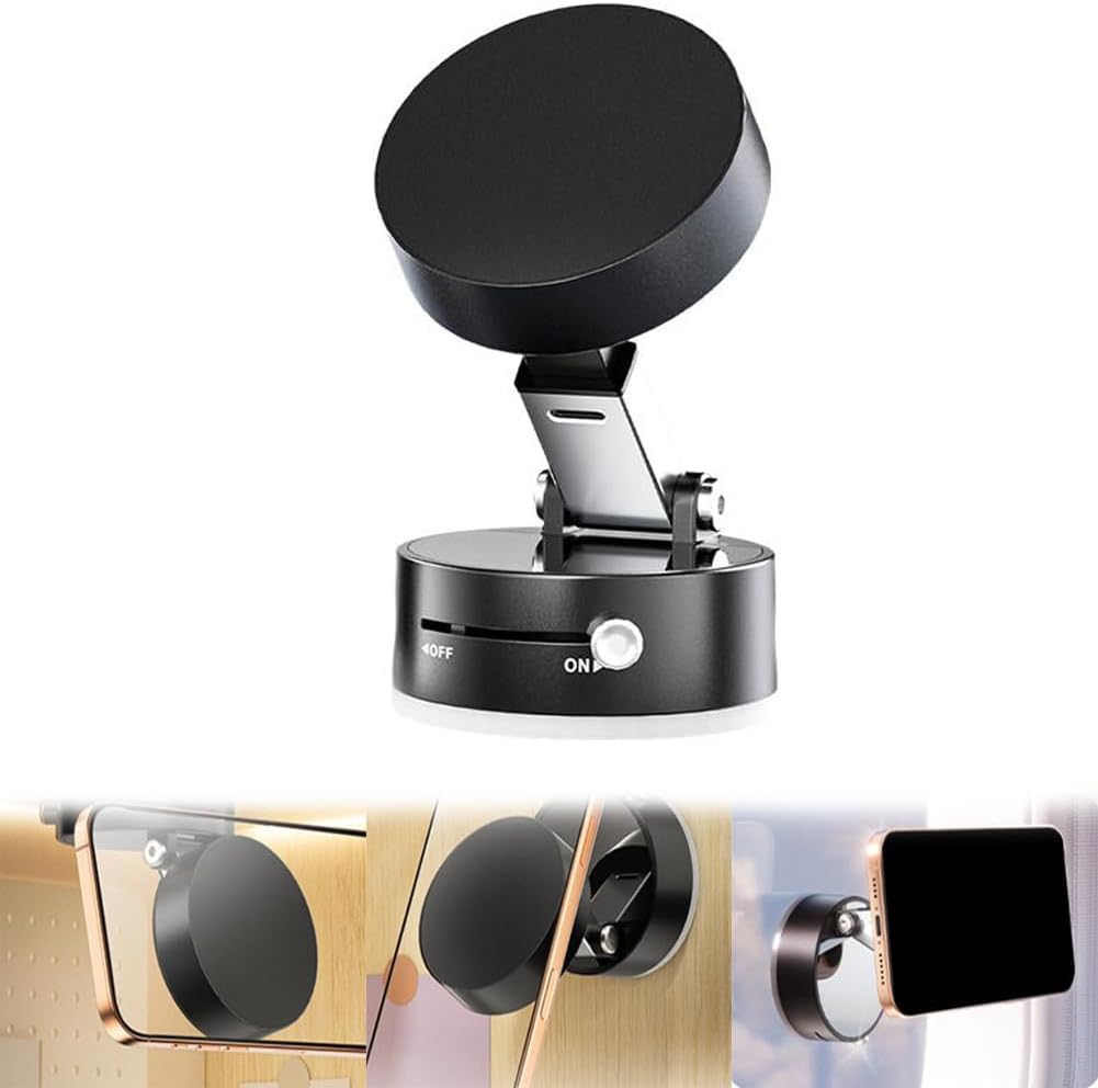 Amazon.com: marveher Vacuum Magnetic Phone Holder Suction Phone Mount ...
