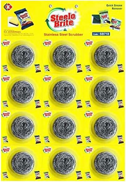 Vow Steel Scruber & Pad Combo : Amazon.in: Home & Kitchen