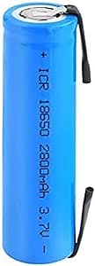 Batería De Litio De Iones De Litio De 3,7 V Icr 18650 2800 MAh, Recargable con Pieza De ...