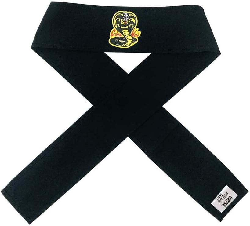 Amazon.com: Ripple Junction Cobra Kai Headband Karate Dojo Logo Tie ...