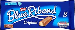 Blue Riband Milk Chocolate Wafer Biscuit Bar Multipack, 8 each : Amazon ...
