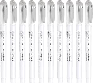 Amazon.co.jp: ゼブラ(ZEBRA) 蛍光ペン マイルドライナーブラッシュ マイルドグレー 10本 B-WFT8-MGR : 文房具・オフィス用品