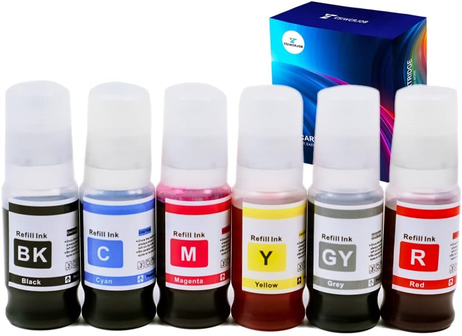 Amazon.com: SHUOLEI GI23 GI-23 Ink Compatible with Canon GI23 GI-23 Refill Ink Bottles work with ...