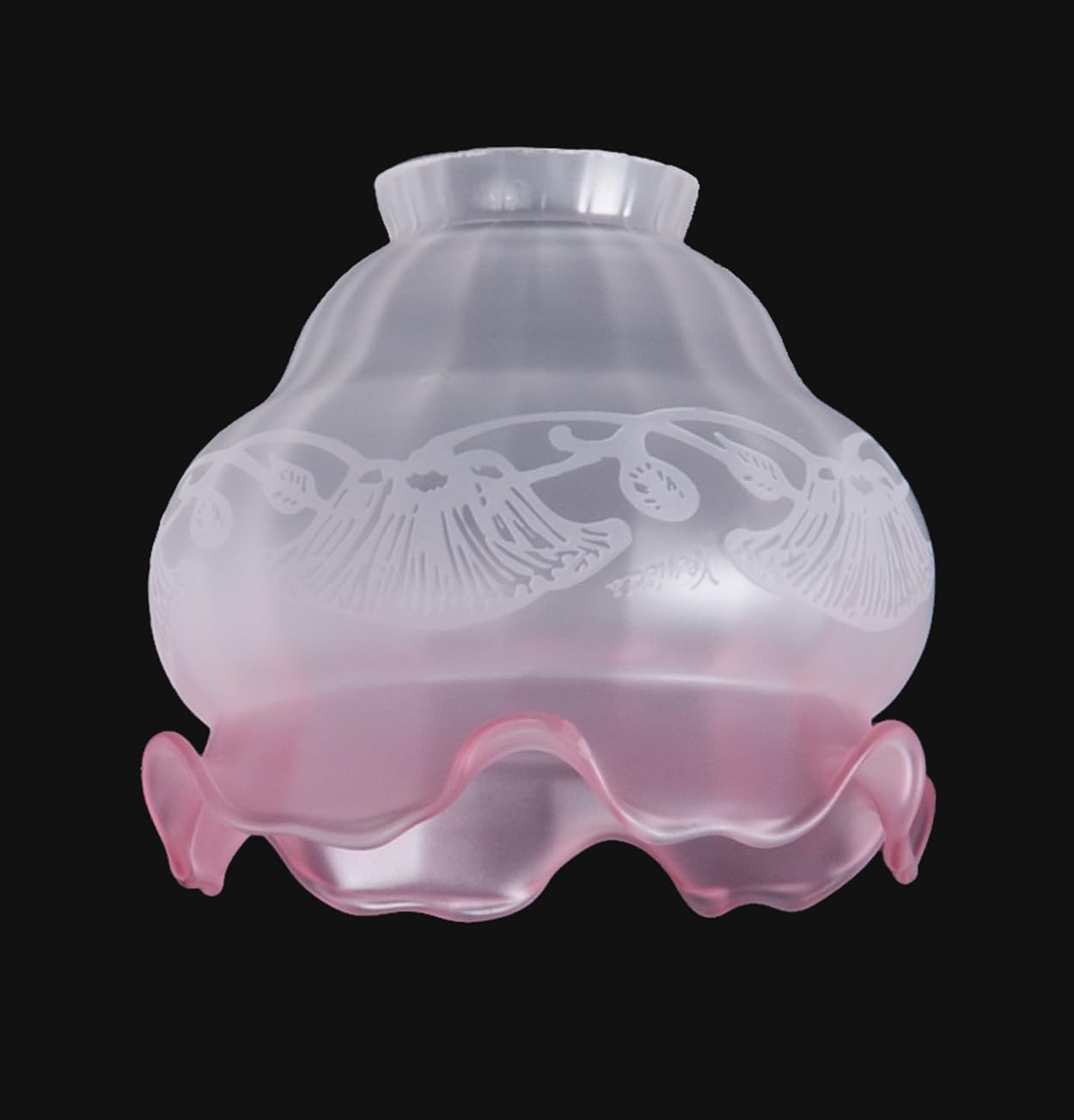 B&P Lamp® Ruby Tint Art Nouveau Etched Fixture Shade - Amazon.com