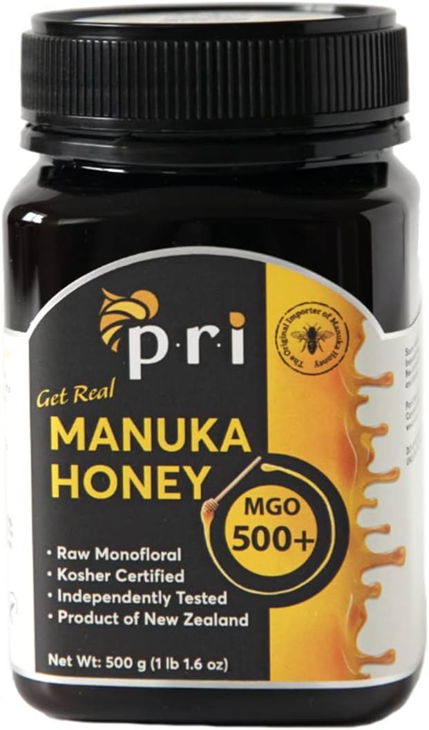 Amazon.com : PRI Manuka Honey, MGO 500+, 1.1LB New Zealand Raw ...