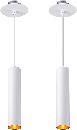 LEONLITE LED Classy Cylinder Pendant Lights, Modern Minimalist Style ...