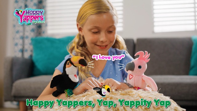 Watch Happy Yappers Slap Bracelet Interactive Plush Toy Birds on Amazon ...