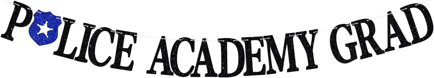 Amazon.com: Police Academy Grad Banner, Congrats Police Officer/Future ...