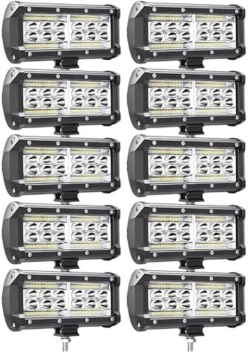 Amazon.com: 7 Inch LED Light Bars, LED Light Pods 156W 12000lm 12V 24V ...