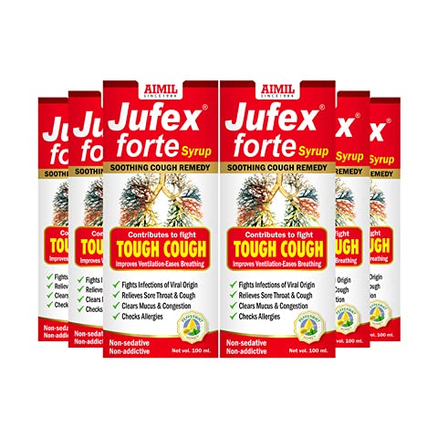 Buy AIMIL Jufex Forte Syrup - 100ml (Pack of 6) | Ayurvedic Herbal ...
