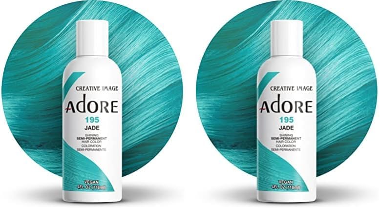 Amazon.com : Adore Semi-Permanent Haircolor, 195 Jade, 4 Oz (AD-195 ...