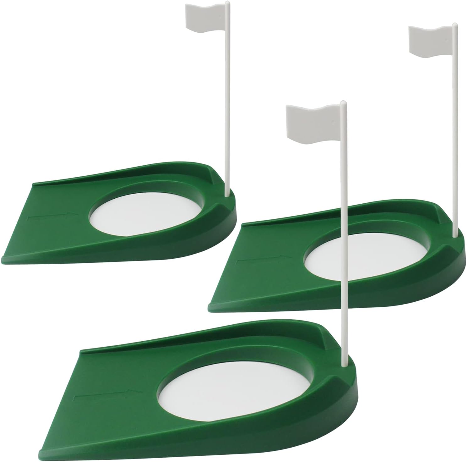 Amazon.com : MYKUJA Golf Practice Putting Cup Flag 3pack, Golf Training ...