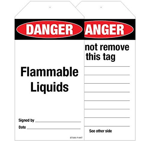 DANGER: Flammable Liquids (set of 25), (ST936-714NT-05), Material: NT ...