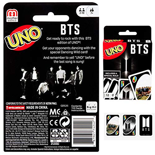 Buy YIAI BTS UNO Cards Game Special Celebrate Photo Card Set Dos Flip ...