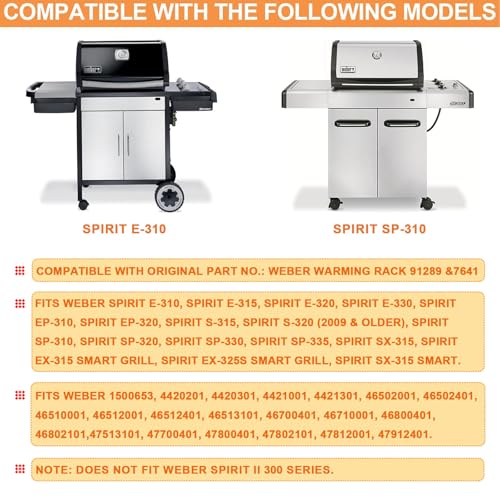 Grill Replacement Parts for Weber Spirit Warming Rack 91289, Weber ...