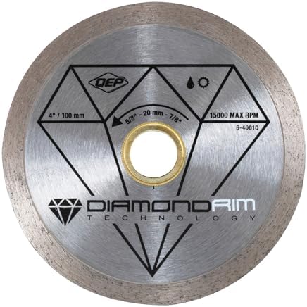 QEP 7" Continuous Rim Diamond Blade - For Wet Cutting of Ceramic Tile ...