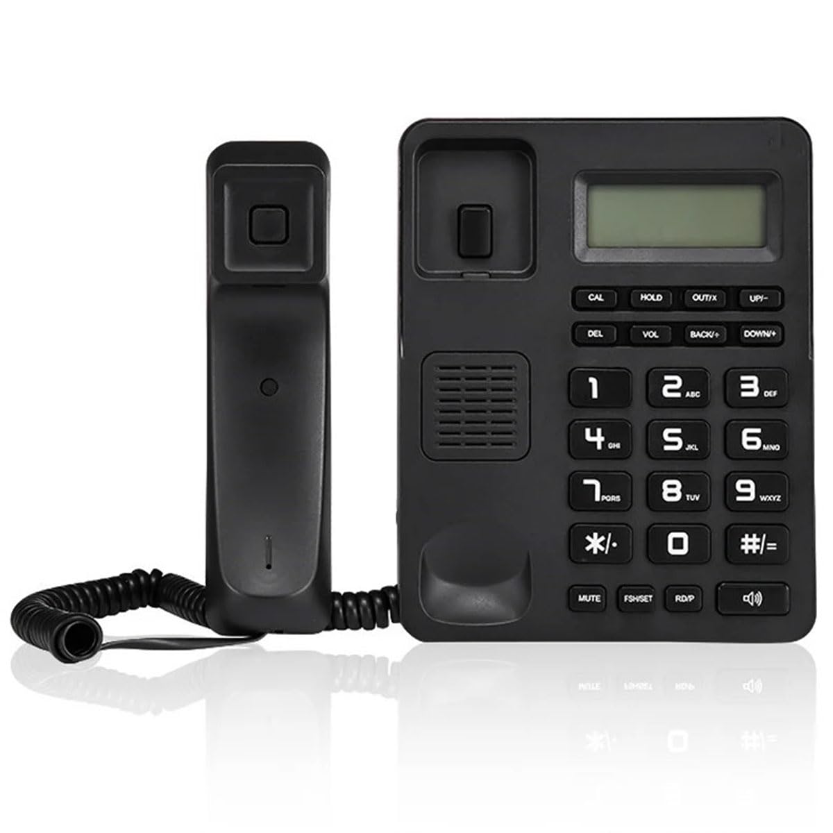Wired telephone landline, call display office phone, home hotel phone ...