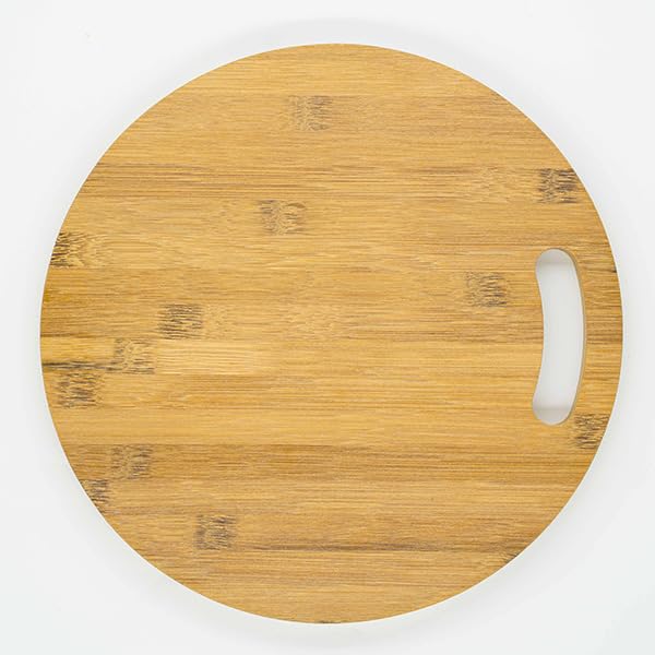 Buy KitchenFest® Wooden Reversible Round Chopping Cutting Board for ...