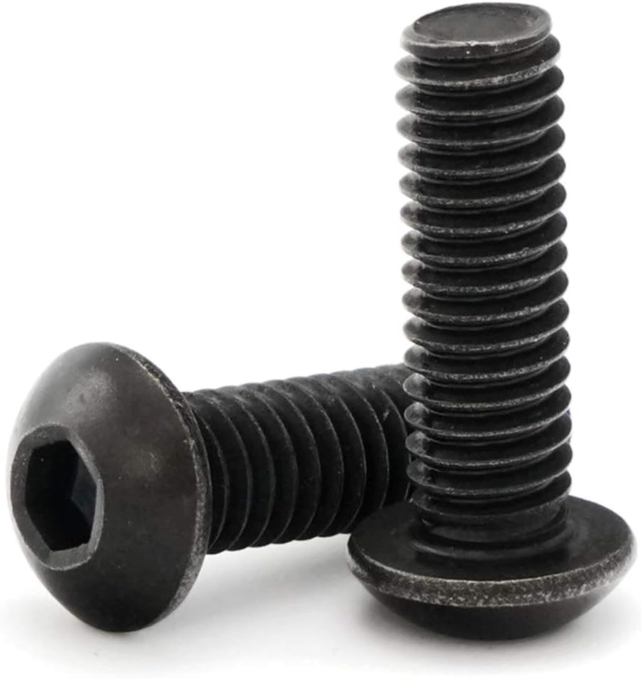 Amazon.com: Black Oxide Stainless Steel Button Head Socket Cap Screws 1 ...