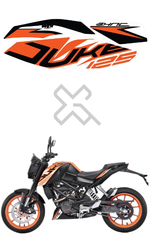 Grayfixx Duke 200 Full Body Graphics | Duke 125 Full Graphics : Amazon ...