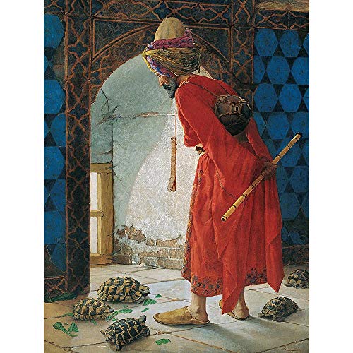Wee Blue Coo Osman Hamdi Bey Tortoise Trainer Old Master Painting Art ...