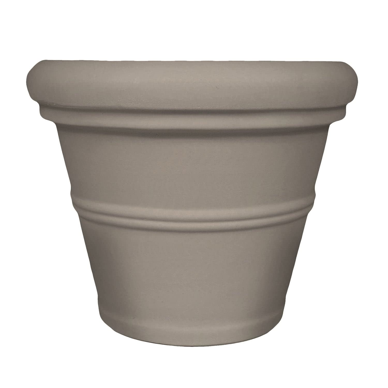 Amazon.com : Tusco Products Rolled Rim Garden Planter, 20-Inch, Safari ...