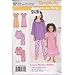 Amazon.com: Simplicity 1722 Learn to Sew Girl's Pajama Sewing Patterns ...