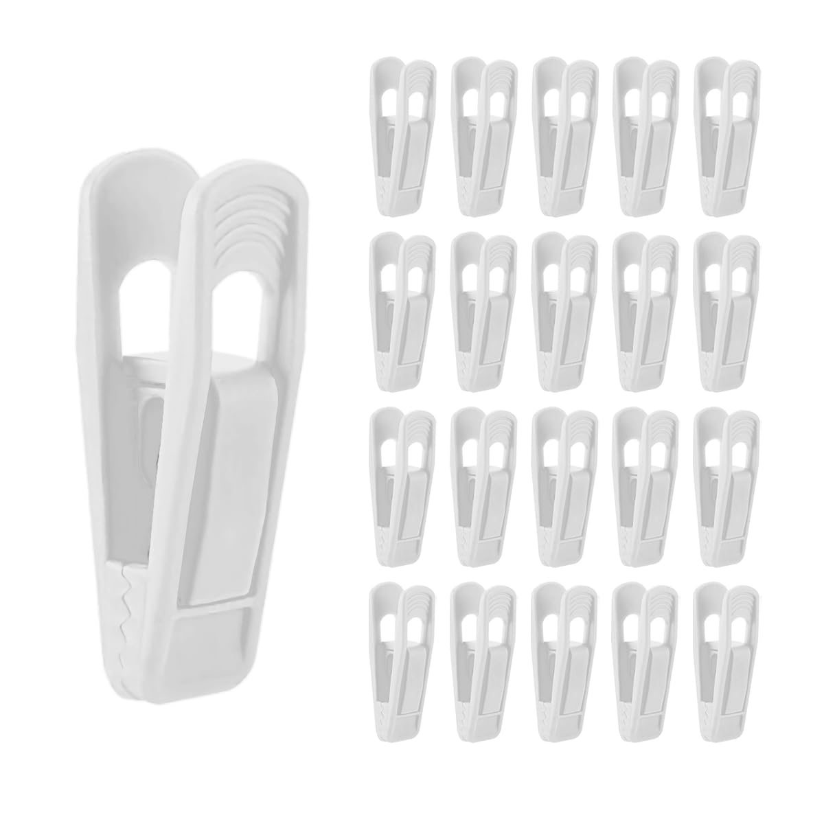 Amazon.com: ICSTM Plastic Hanger Clips, 20 Pack Plastic Clips for ...