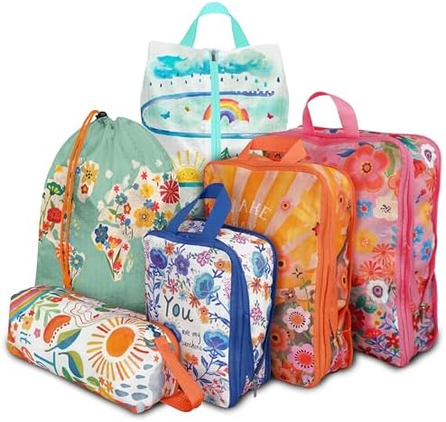 Amazon.com: 6 Pcs Compression Packing Cubes for Travel Suitcases ...