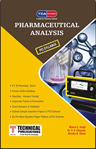 Pharmaceutical Analysis for B. PHARMACY PCI (I - BP102T) TCA PHARMA ...