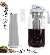 Amazon.com: Cold Brew Coffee Maker,32 Oz Mason Jar Pitcher with ...