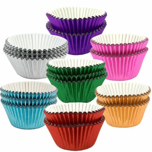 Prime Housewares 100 Mini Cupcake Cases Quality Paper Baking Multi ...