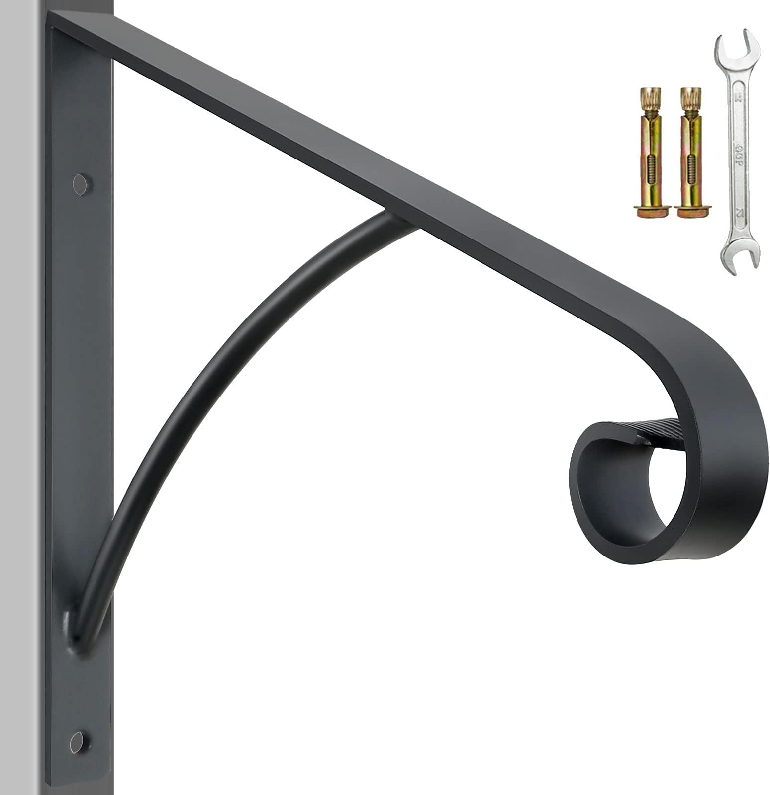 Handrail Railings,Wall Mounted Handrails Wrought Iron Railing Fits 1 or ...