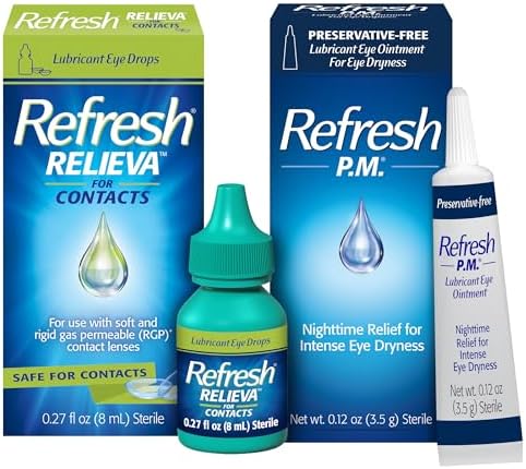 Amazon.com: Refresh Relieva for Contacts Lubricant Eye Drops (0.27 Fl ...