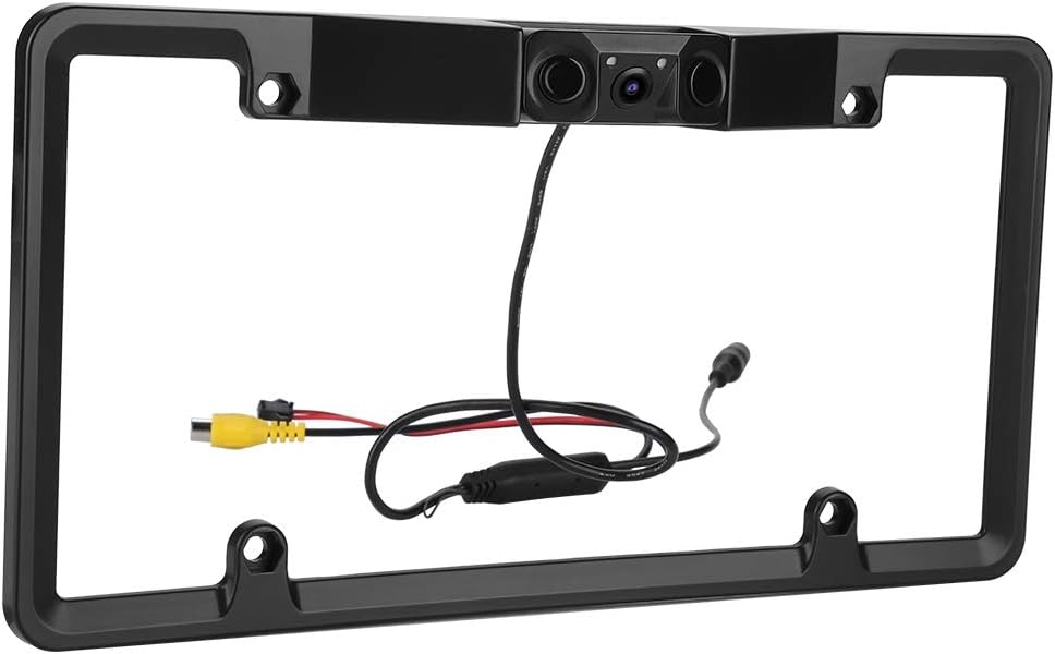 Amazon.com: Car License Plate Frame Backup Camera Parking Sensor, 170 ...