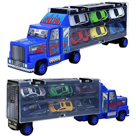 D's Toys World id Toy Container Truck Ramp Transporter Storage Parking ...