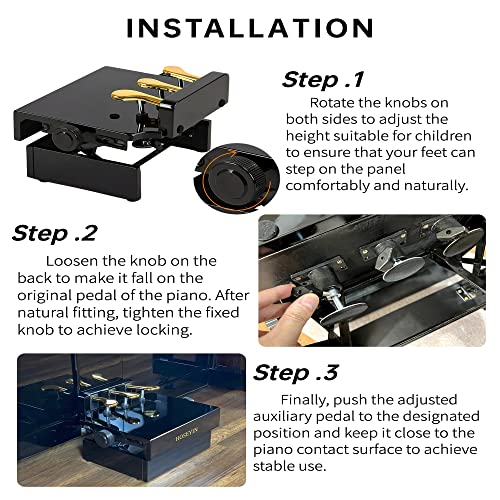 Snapklik.com : HOSEYIN Wood Adjustable Lifting Piano Pedal Extender ...