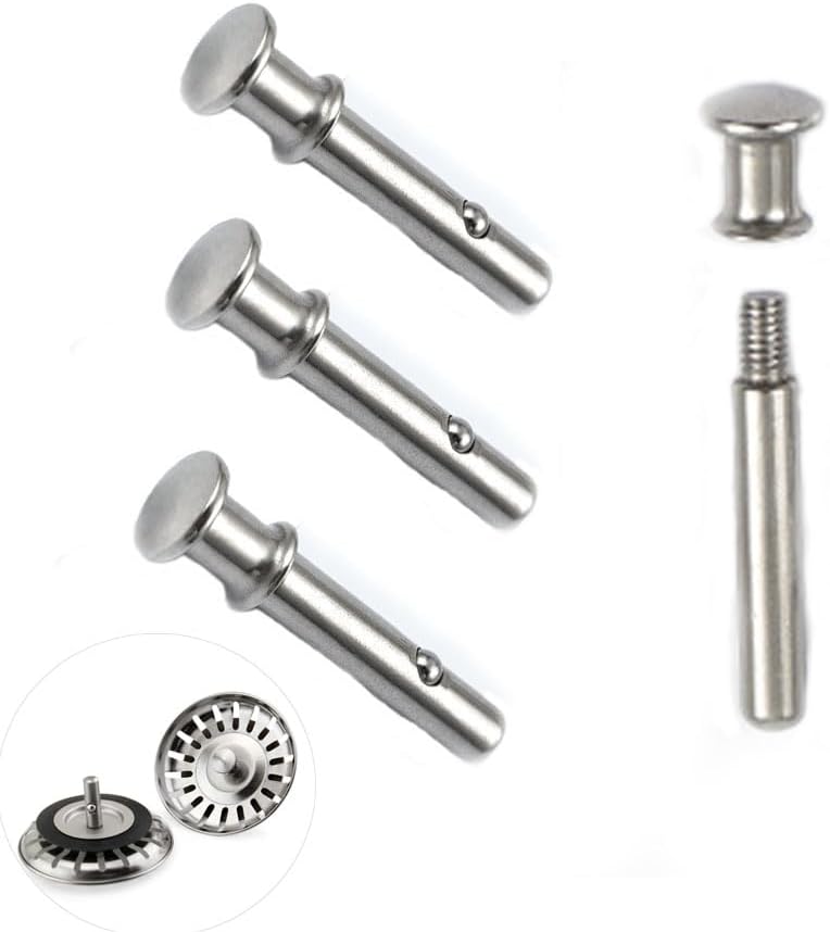 UtySty 4 Set Kitchen Sink Strainer Central Pin Replacement M8 5/16 ...