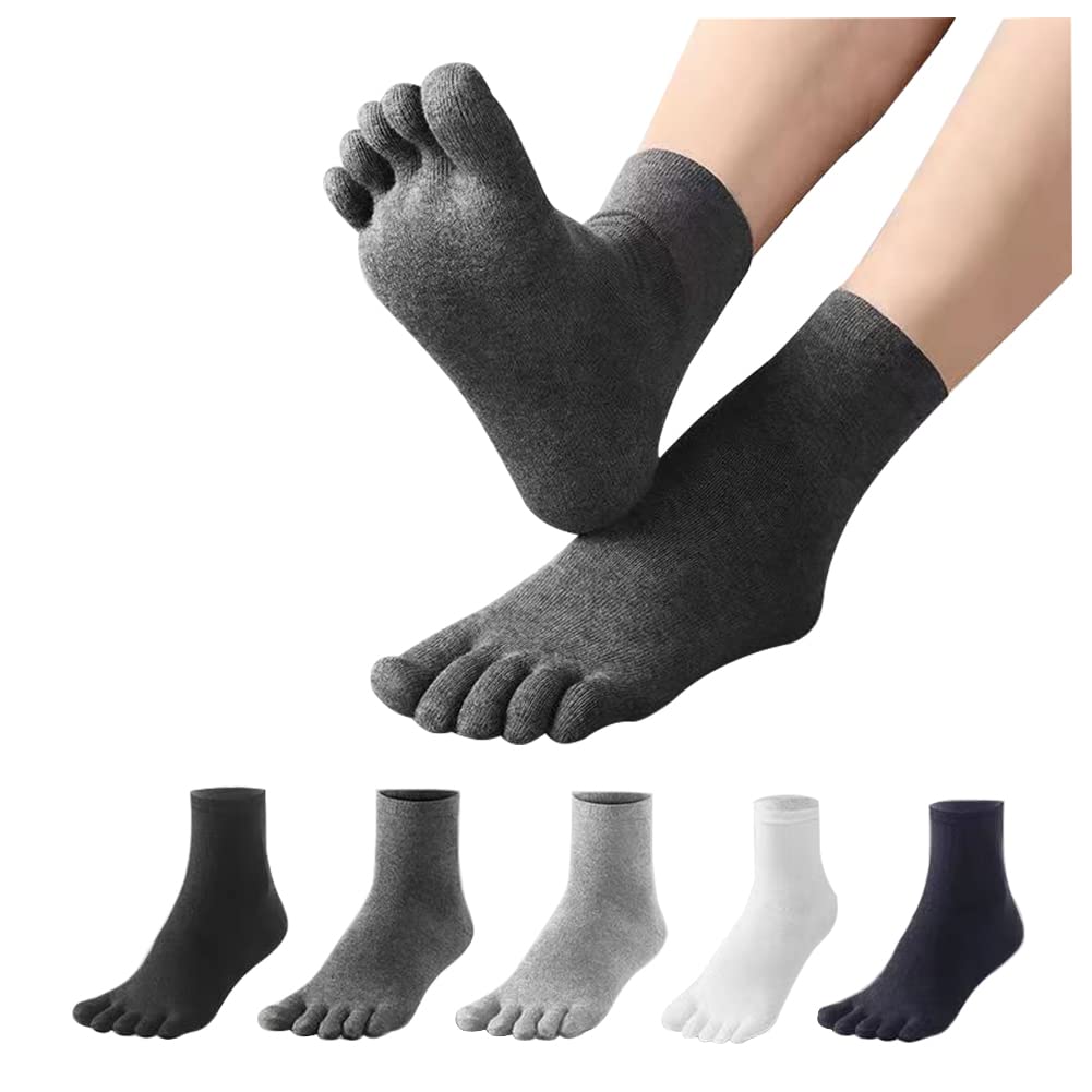 Kayzyue Men Toe socks Running Five Finger Socks Low Cut Athletic ...