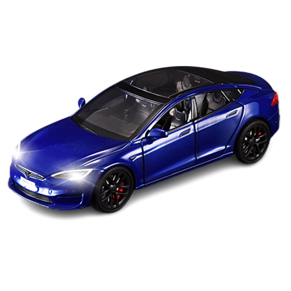 Amazon.com: 1/24 Model S Toy Cars Alloy Diecast Model Car, Pull Back ...